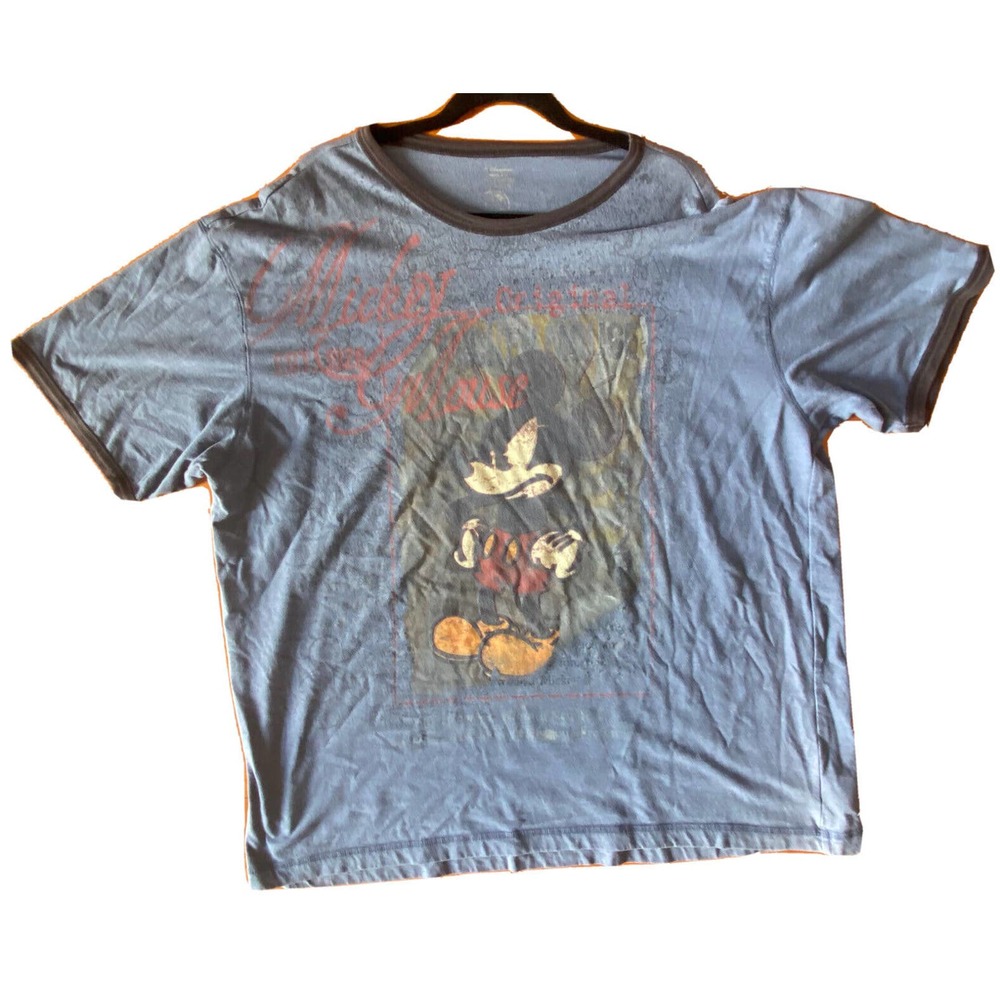 Disney Store Angry Signature Mickey Mouse 2xl Varsity… - Gem
